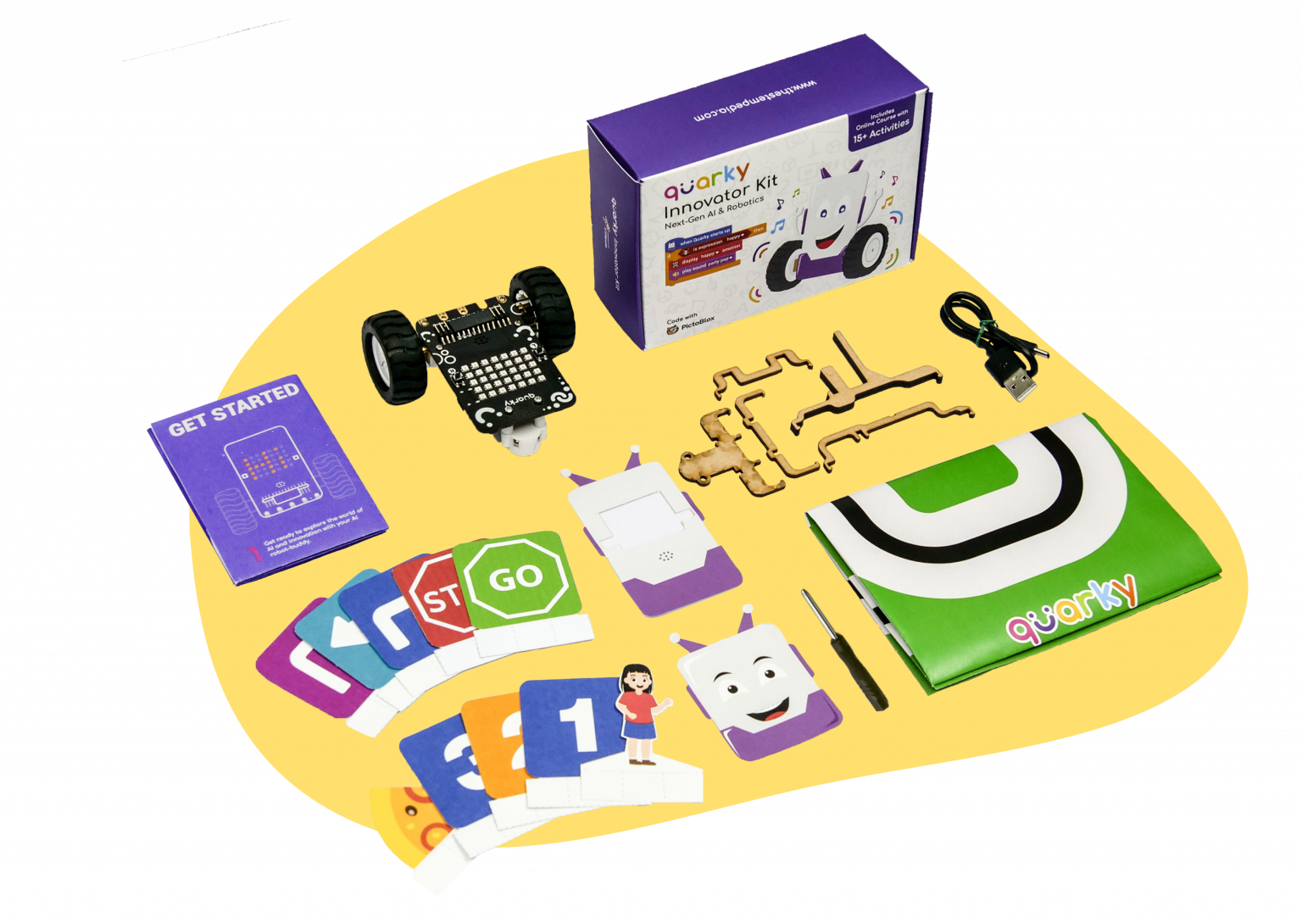 Robotics AI With Quarky Python Level 1 STEMpedia Learning Center